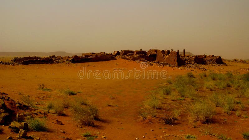 Panorama of Meroe Pyramids in the Desert Sudan, Stock Photo - Image of ...