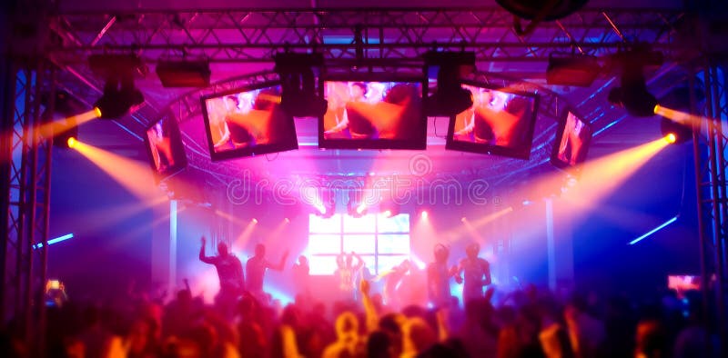 Panorama of a Music Festival Stock Photo - Image of bass, music: 9711388