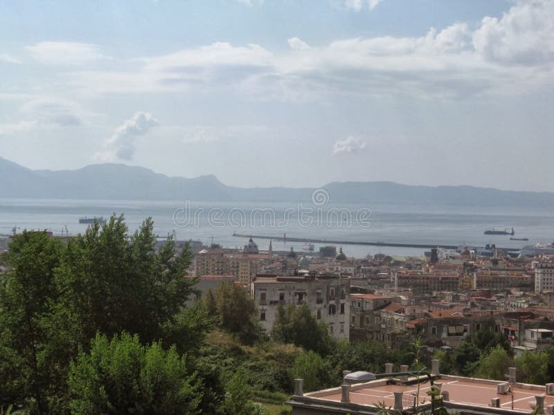 Panorama of Naples editorial image. Image of building - 263756560