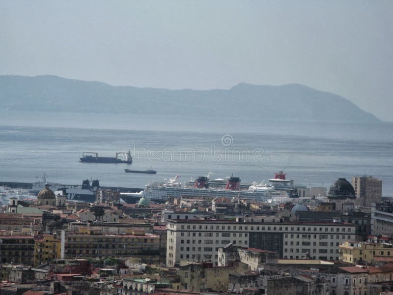 Panorama of Naples editorial photography. Image of napoli - 263756562