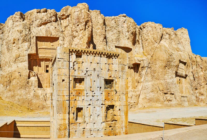 Territory of Naqsh-e Rustam Necropolis, Iran Stock Image - Image of ...