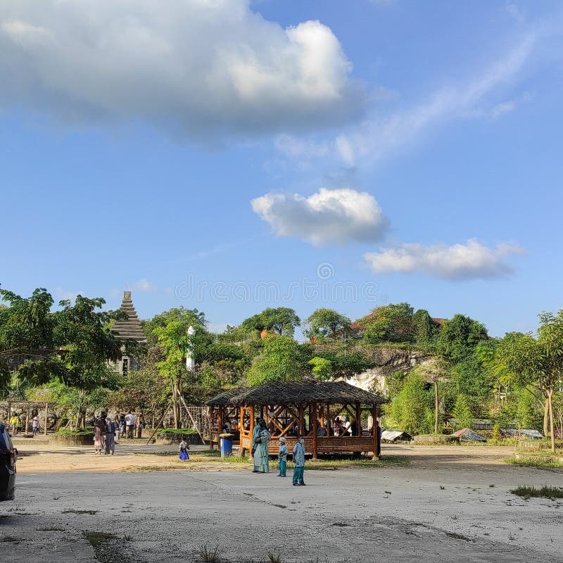Panorama Natural Area Gresik Stock Image - Image of shore, vacation ...