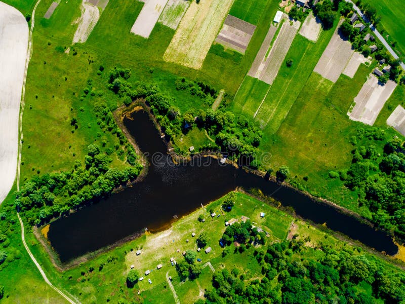 Panorama of Nature from a Height. Stock Photo - Image of tree, panorama ...