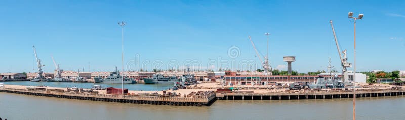 Panorama Naval dockyard stock photo. Image of dockyard - 58158288
