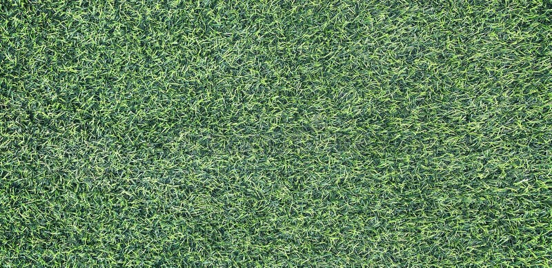Panorama of New Green Artificial Turf Flooring Texture and Background ...