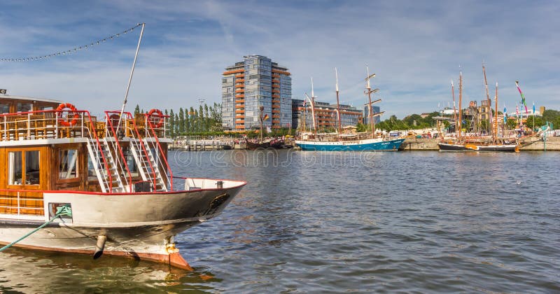 The Harbor in Kiel, Germany Stock Image - Image of boat, commercial ...