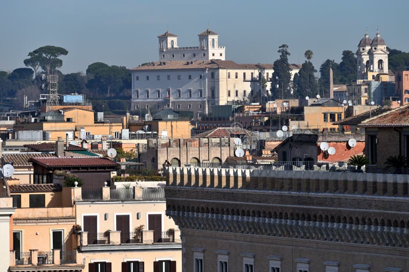 Panorama of the Old Town in Rome, Italy Editorial Stock Photo - Image ...