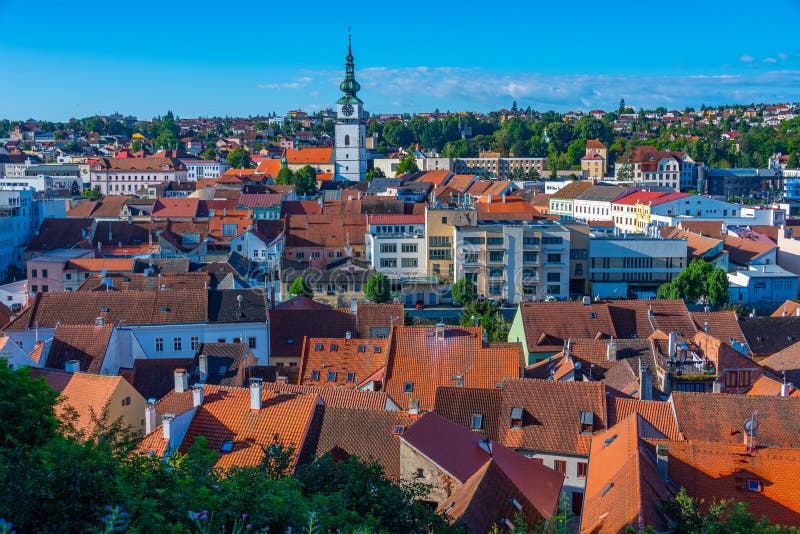 Panorama of Old Town of Trebic in Czech Republic Stock Photo - Image of ...