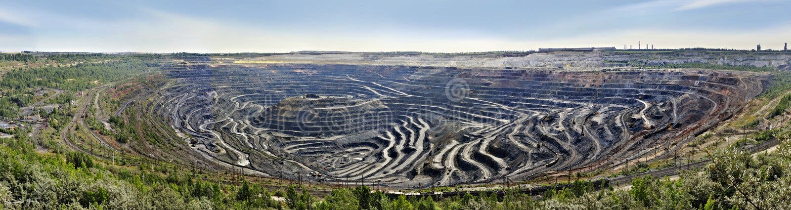 Close-up of Bingham Kennecott Copper Mine Stock Image - Image of ...