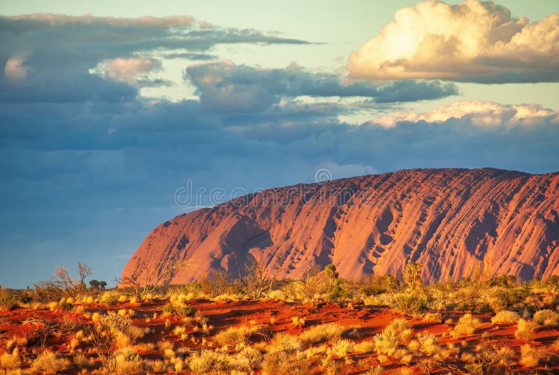 Panorama of Outback Landscape at Sunset in Northern Territory ...