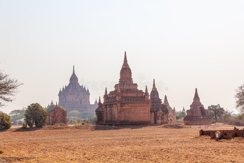 Panorama with Pagodas in Bagan Stock Image - Image of asia, majestic ...