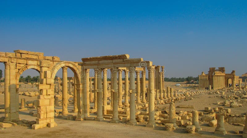 Panorama at Palmyra, Syria stock photo. Image of desert - 23771126