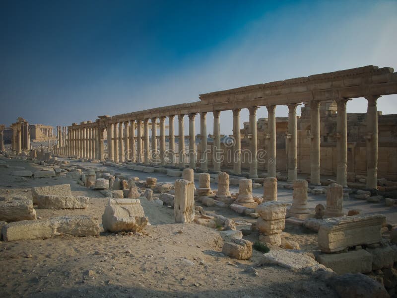 Panorama at Palmyra, Syria stock photo. Image of desert - 23771126