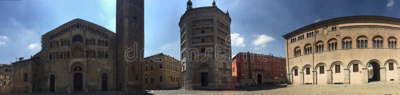 Panorama of Parma stock photo. Image of people, panoramic - 131606224