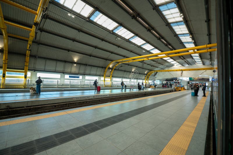 Panorama of Passengers Inside the Rome Termini Station in Rome in 2023 ...