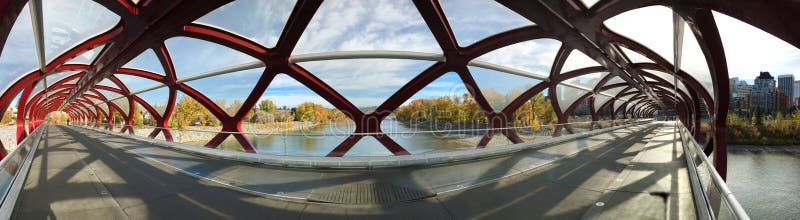 Panorama of Calgary S Skyline Along the Louise Bridge Editorial Photo ...