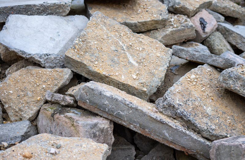Panorama Pile of Concrete Stone Texture Background Stock Photo - Image ...