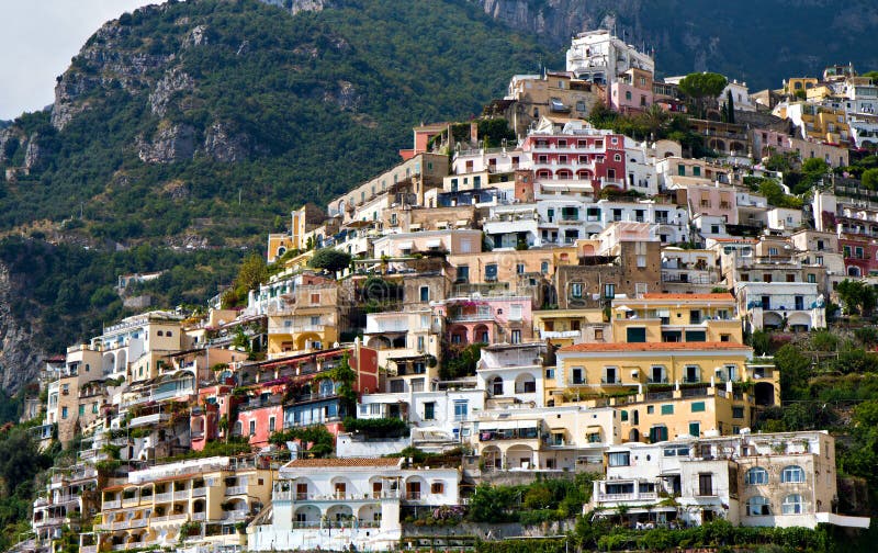 Panorama of Positano, Campania, Italy Stock Photo - Image of amalfitana ... Panorama of Positano, Campania, Italy Stock Photo - Image of amalfitana ...