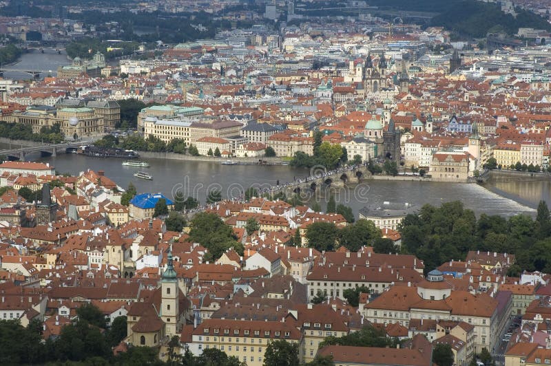 Panorama of Prague stock photo. Image of architecture - 34037928