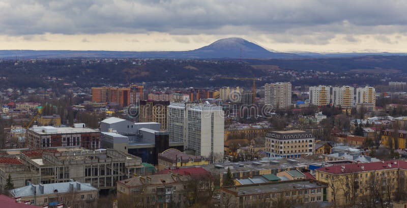 Panorama of Pyatigorsk in March Stock Image - Image of pyatigorsk ...