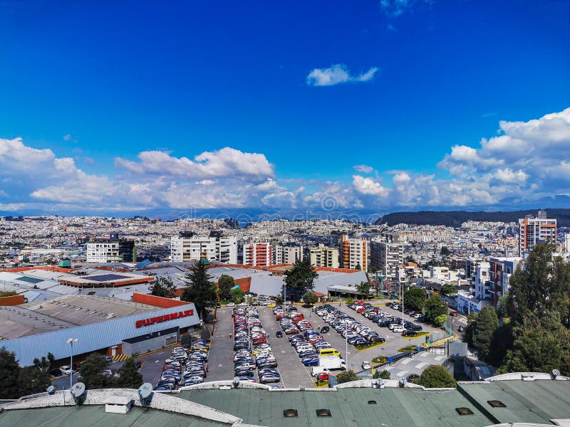 Panorama of Quito, Ecuador from the Pichincha Volcano. Editorial Stock ...