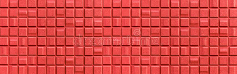 Red Mosaic Wall Tile Pattern and Seamless Background Stock Illustration ...
