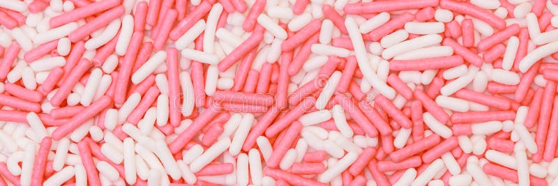 Panorama, Red and White Sugar Sprinkles Stock Photo - Image of ...