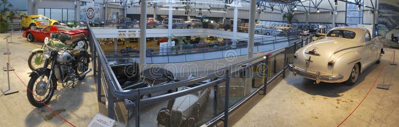 Panorama Riga motormuzejs editorial photography. Image of museum - 29125817