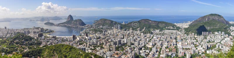 Panorama of Rio de Janeiro stock photo. Image of building - 7520766