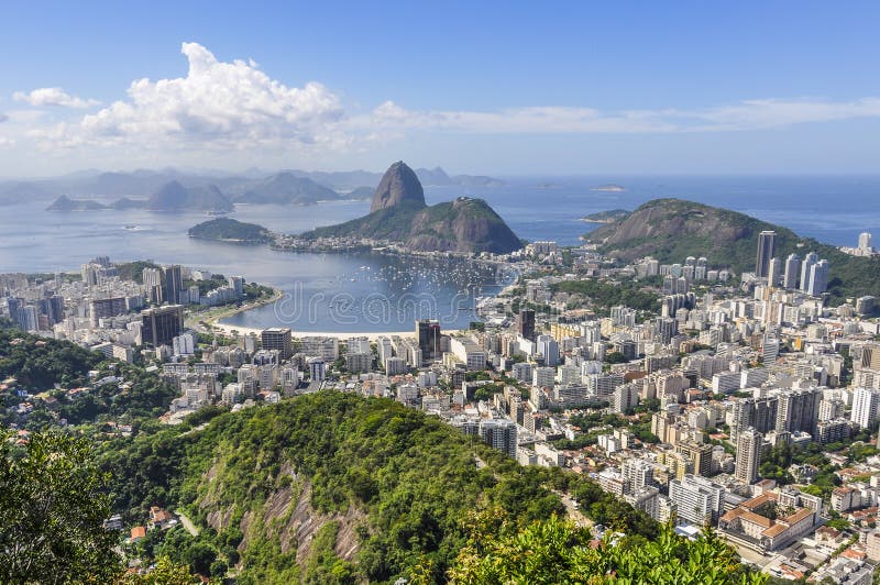 Panorama in Rio De Janeiro, Brazil Stock Image - Image of vacation ...