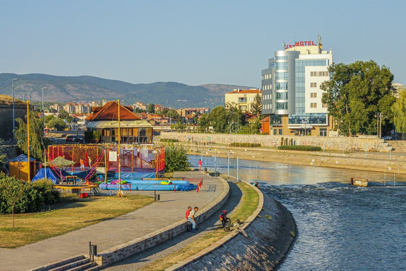 Panorama with the River City of Nis Editorial Image - Image of serbia ...
