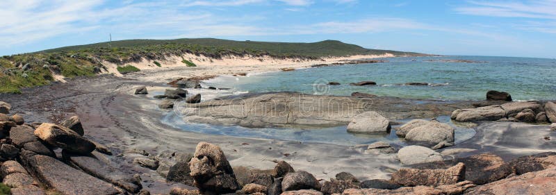 Panorama of Rocky Beach Augusta West Australia Stock Image - Image of ...