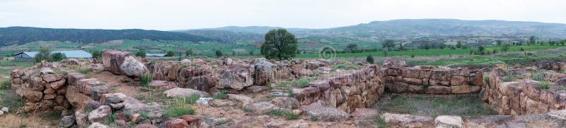 Ruins of Old Hittite Capital Hattusa Stock Image - Image of hattusas ...