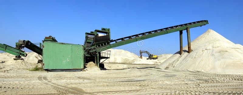 Panorama sand extractor stock photo. Image of plant, extraction - 4147986
