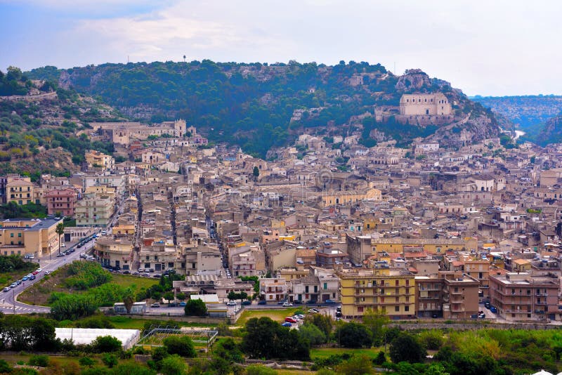 Scicli Sicily Italy stock image. Image of italy, landscape - 132281019