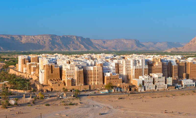 Panorama of Shibam, Hadhramaut Province, Yemen Stock Image - Image of ...