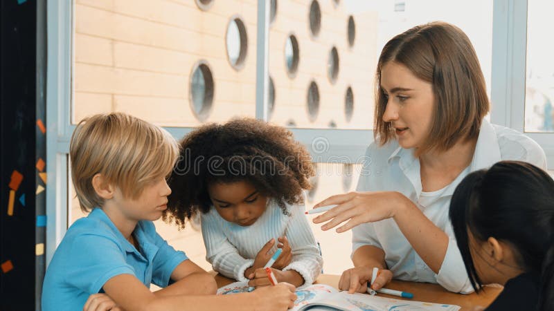 Happy Student and Smart Teacher Drawing and Coloring by Using Marker ...
