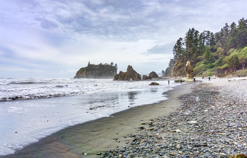 Ruby Beach Panorama 3 stock photo. Image of rocks, washington - 233183958