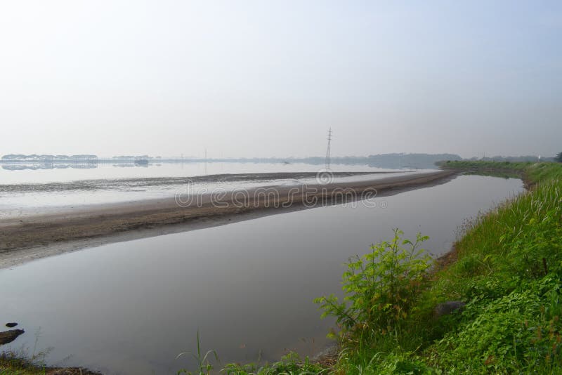 Panorama of the Sidoarjo Mud or Lapindo Mud is a Hot Mud Eruption Event ...
