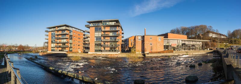 Panorama of Silkeborg City Centre in Denmark Stock Photo - Image of ...