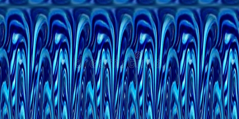 Panorama Size Cobalt and Turquoise Blue Flowing Design Creativity Image ...