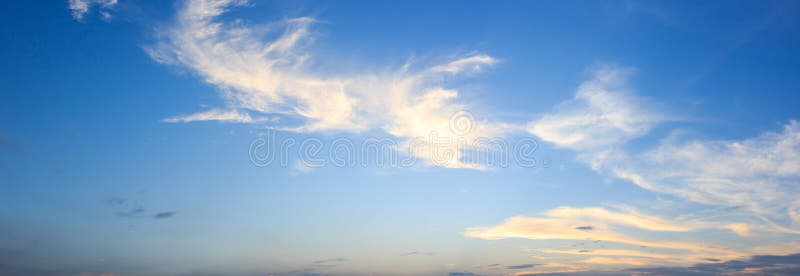 Panorama sky and cloud. stock image. Image of fluffy - 77278539