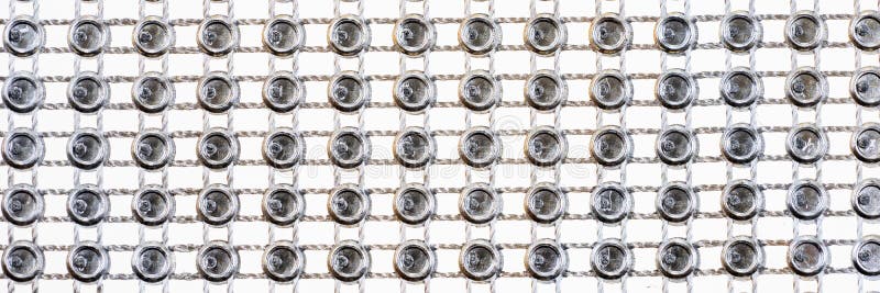 Panorama. Small Silver Rhinestones As Decoration and Background Stock ...