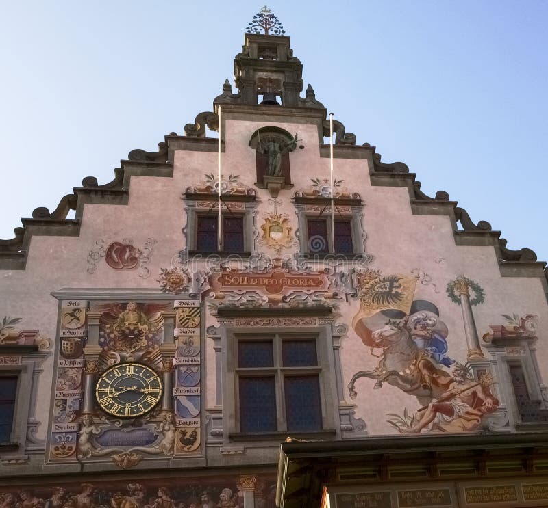 Panorama of the Small Town in the Morning Light Editorial Photography ...