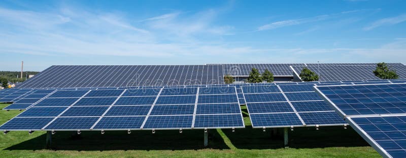 Panorama Solar Park Solar Energy Renewable Energy Stock Image - Image ...