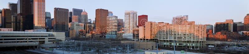 Panorama of South Loop stock image. Image of chicago - 19456693