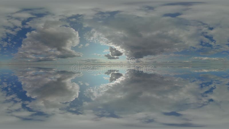 360 Panorama Spherical Vr Clouds, Timelapse Sky View Cloudy Nature ...