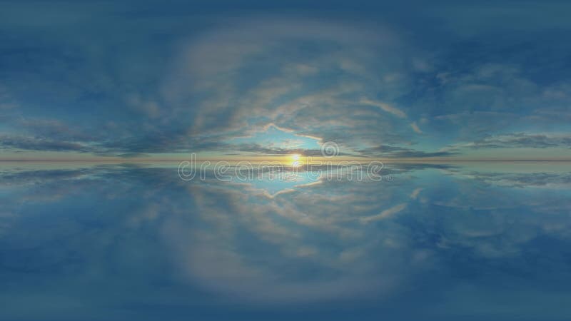 360 Panorama Spherical Vr Clouds, Timelapse Sky View Cloudy Nature ...