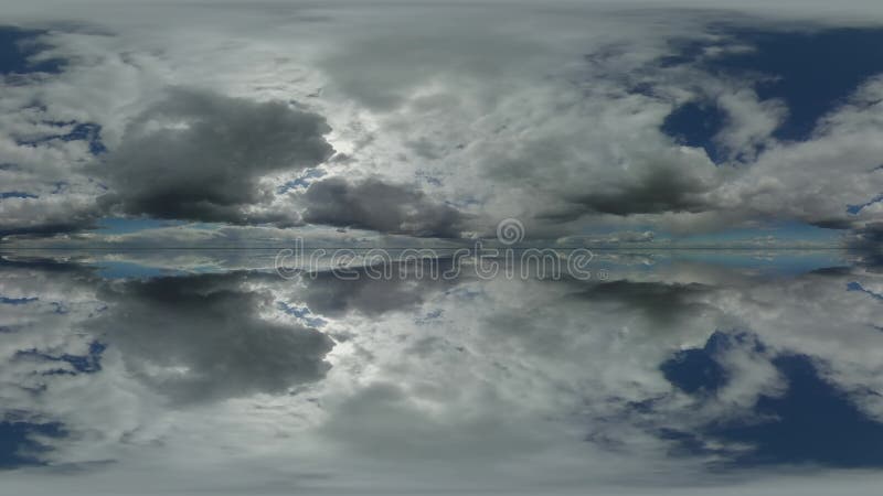 360 Panorama Spherical Vr Clouds, Timelapse Sky View Cloudy Nature ...