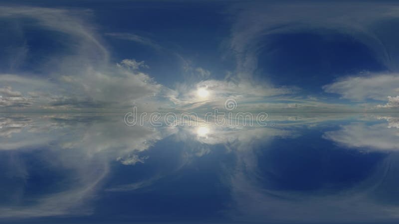 360 Panorama Spherical Vr Clouds, Timelapse Sky View Cloudy Nature ...
